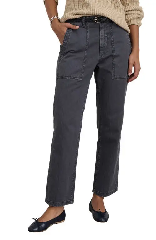 ALEX MILL Neil Herringbone Utility Pants - Pebble