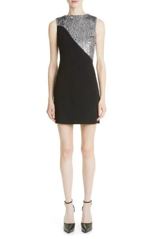 Givenchy Sequin Bodice Sleeveless Dress