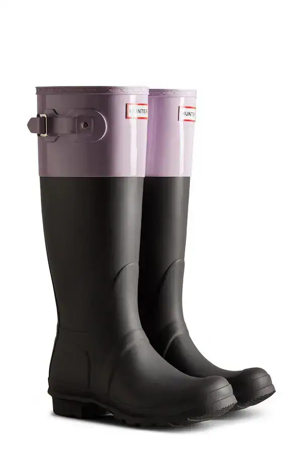 Purple Hunter Boots Dark Purple Rain Boots Black Grape Hunter Rain