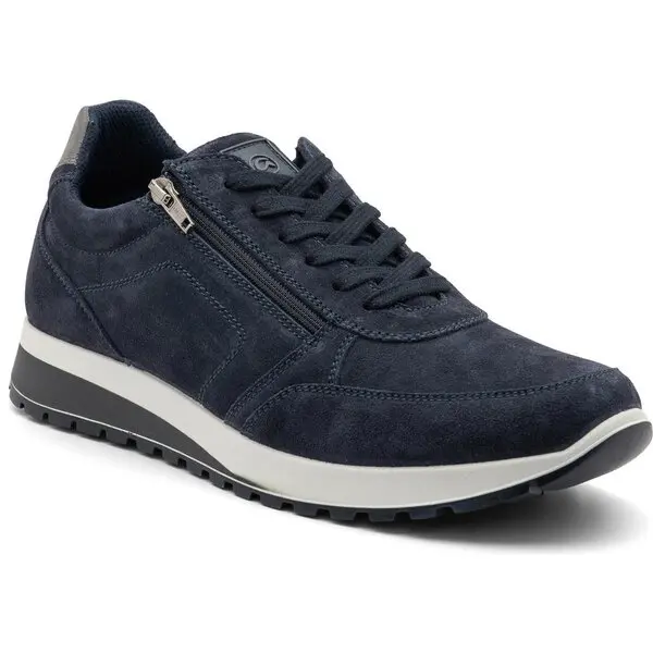 ARA Murray Zip Up Sneaker - Navy Suede