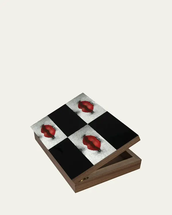FORNASETTI Kiss Wooden Box - Multi