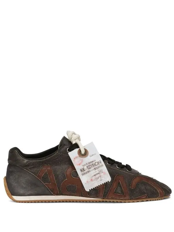 Dolce & Gabbana Thailandia Leather Sneakers - Brown