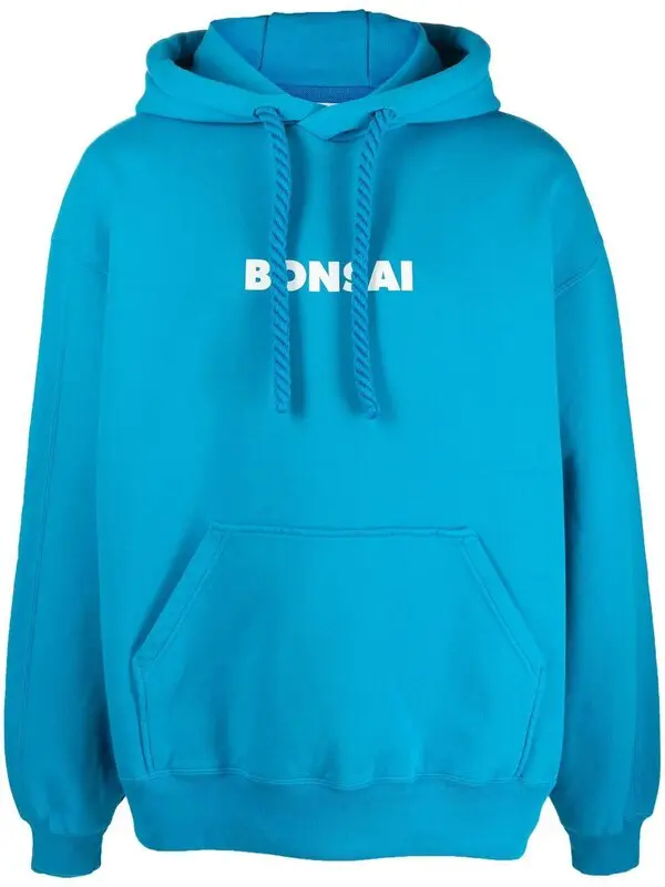BONSAI Logo-print Cotton Hoodie