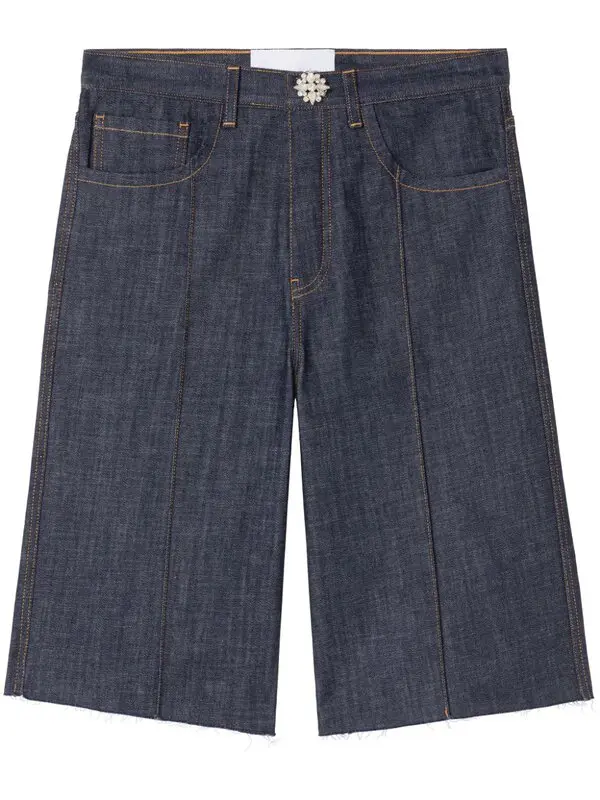AZ FACTORY X Lutz Huelle Knee-length Denim Shorts