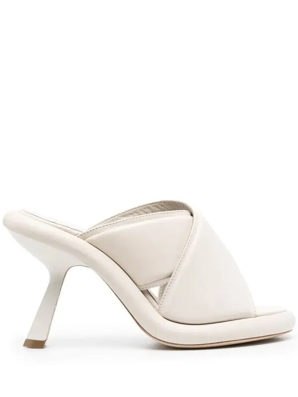 VIC MATIE Leather Mules - Neutrals