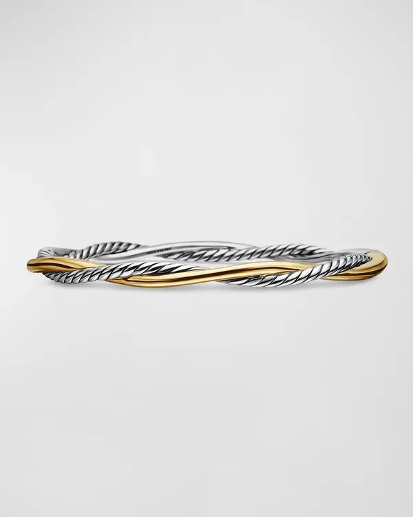 David Yurman Petite Infinity Bracelet - Silver With 14k Gold
