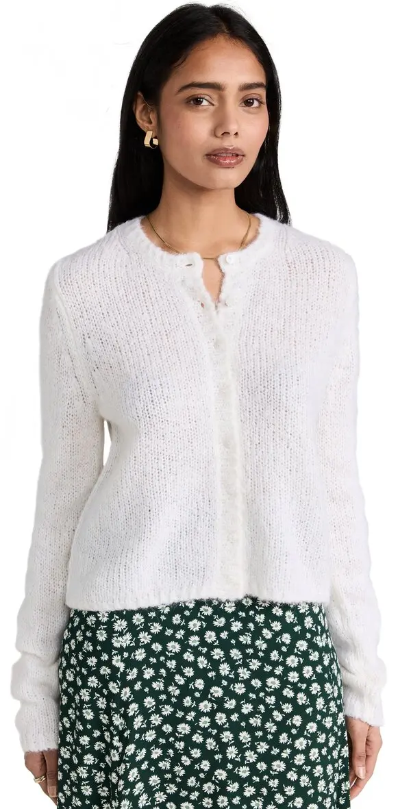 REFORMATION Clara Crew Cardigan