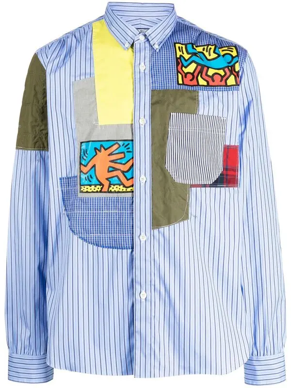 Junya Watanabe Patchwork Striped Shirt