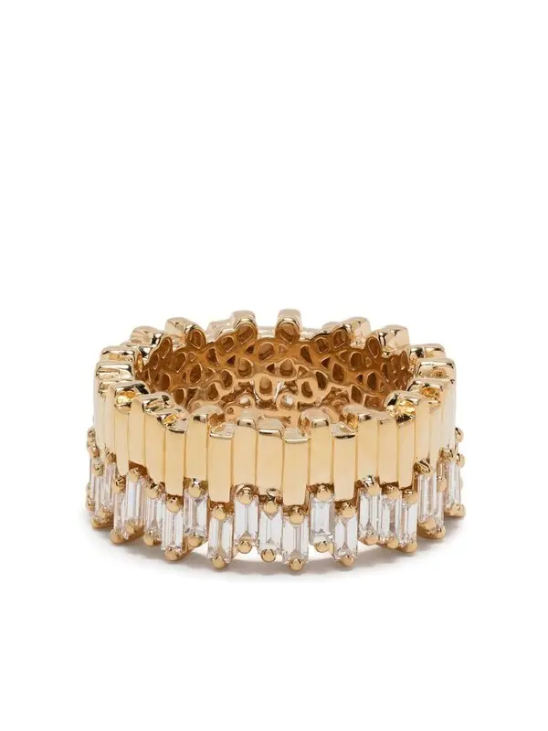 SUZANNE KALAN 18kt Yellow Diamond Eternity Ring