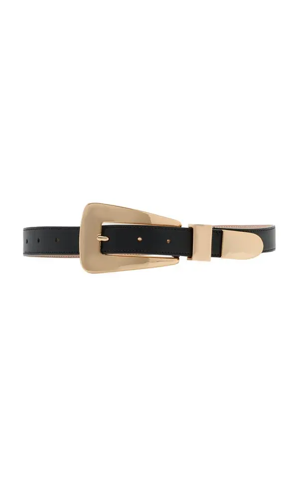 Khaite Lucca 75cm Leather Belt - Black