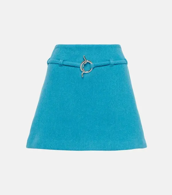 GANNI Wool-blend Mini Skirt