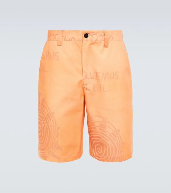 Jacquemus Le Short Tecido Printed Cotton Shorts - Multicoloured