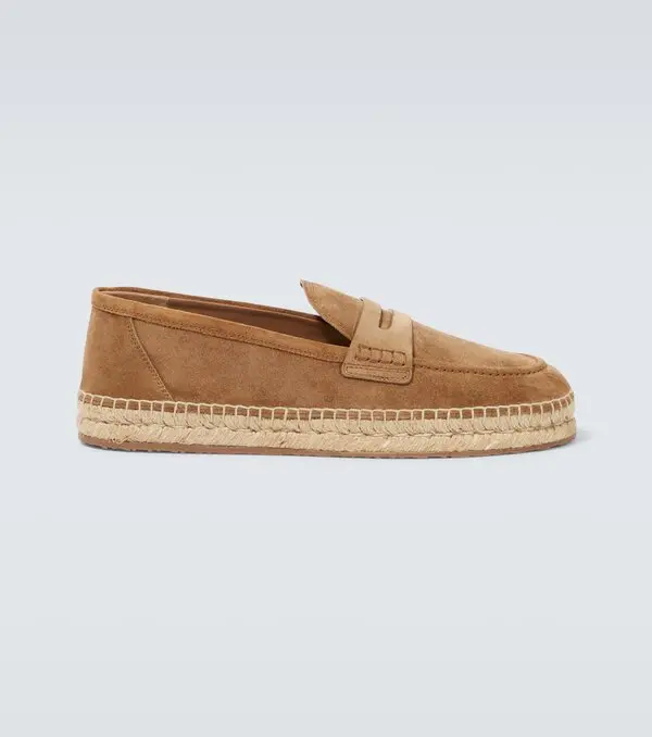 GIANVITO ROSSI Lido Suede Espadrilles - Beige