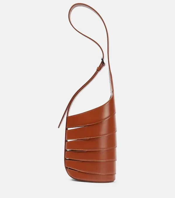 Alaïa Babel Small Leather Shoulder Bag - Brown