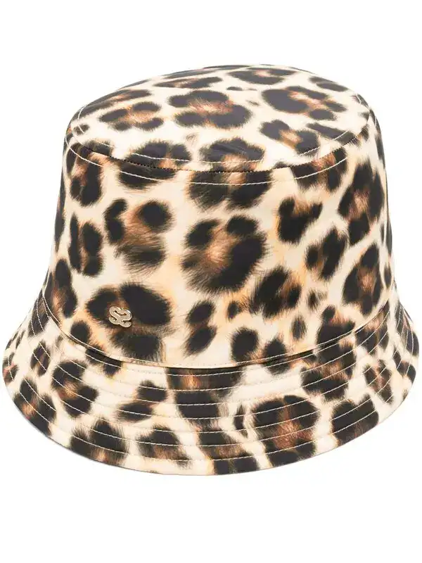 Buy Sandro Leopard Print Bucket Hat - Neutrals At 49% Off | Editorialist