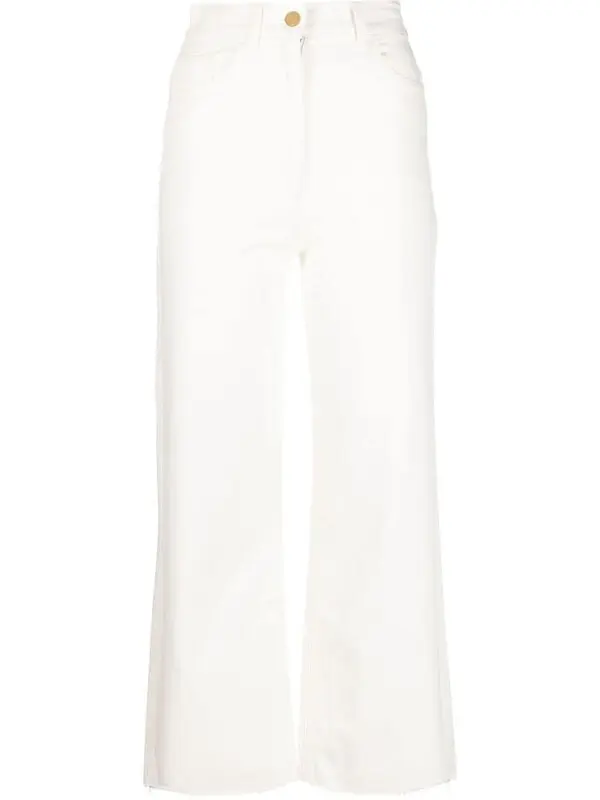 Elisabetta Franchi High-waisted Cropped Jeans