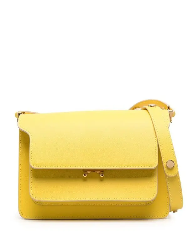 Marni Trunk Leather Shoulder Bag