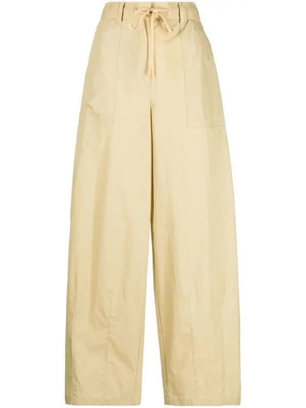 Moncler High-waist Tapered Trousers - Neutrals