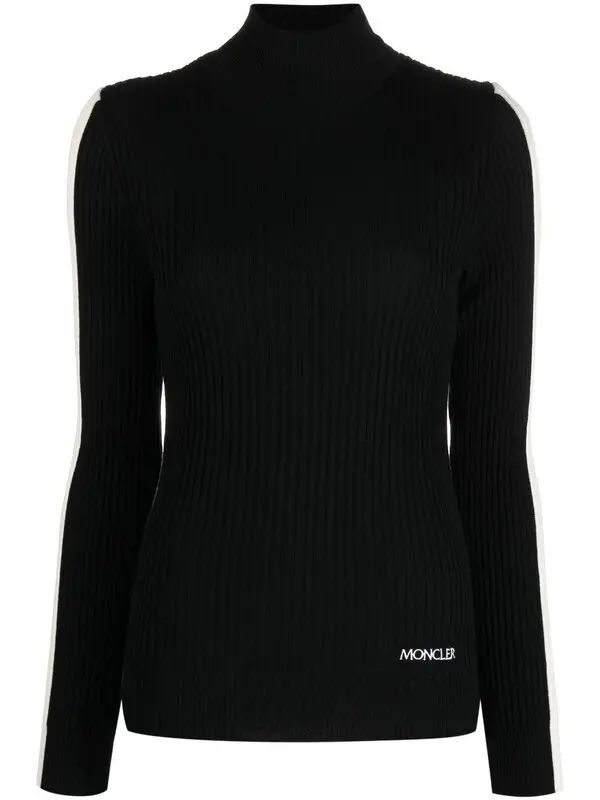 Moncler Roll-neck Sweater - Black