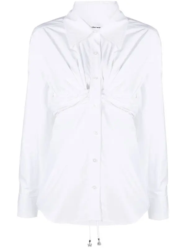 Alexander Wang Ruched-waist Long-sleeved Shirt