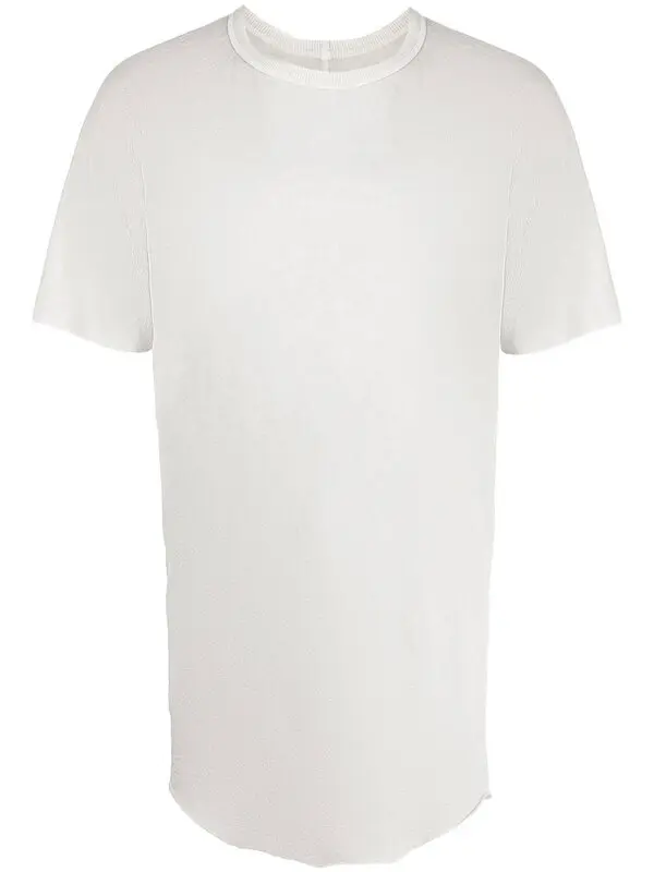 Boris Bidjan Saberi Lace-up-detail Longline T-shirt