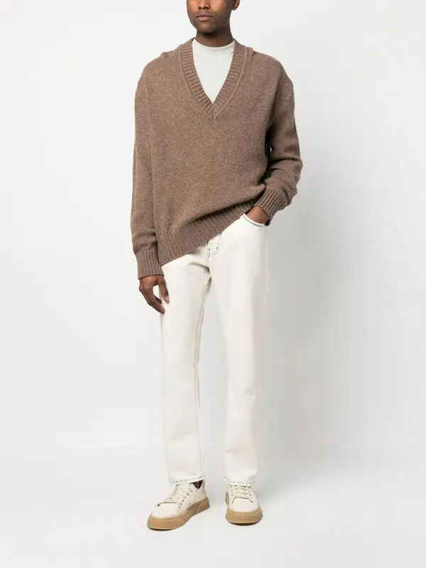 HAIKURE Beached-effect Straight-leg Jeans
