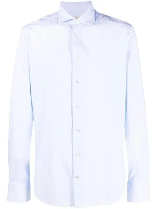 TRAIANO MILANO Longsleeved Pointed-collar Shirt