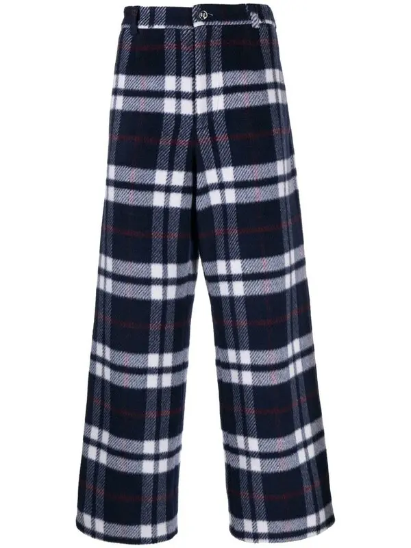 Natasha Zinko Plaid Wool Trousers