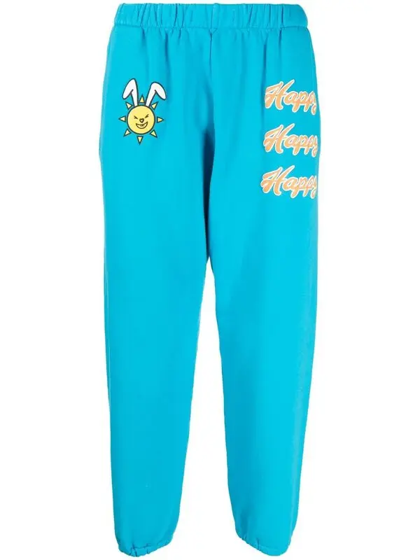Natasha Zinko Happy Print Track Pants