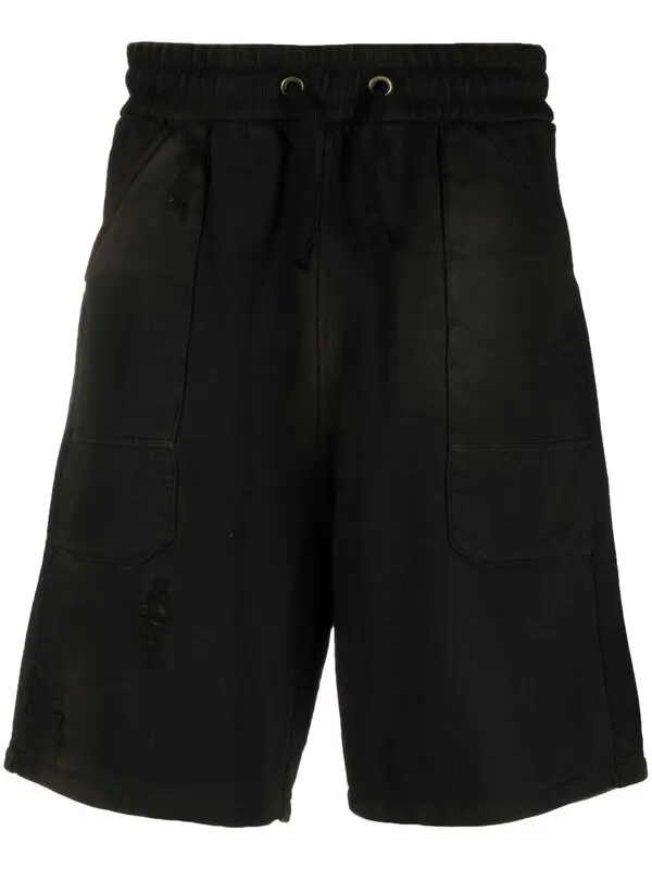 Balmain Ripped Cotton Shorts