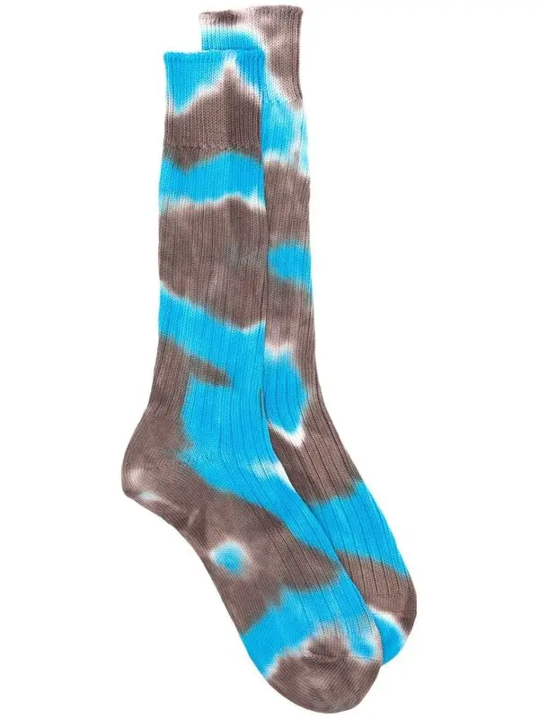 Suicoke Tie-dye Socks - Brown