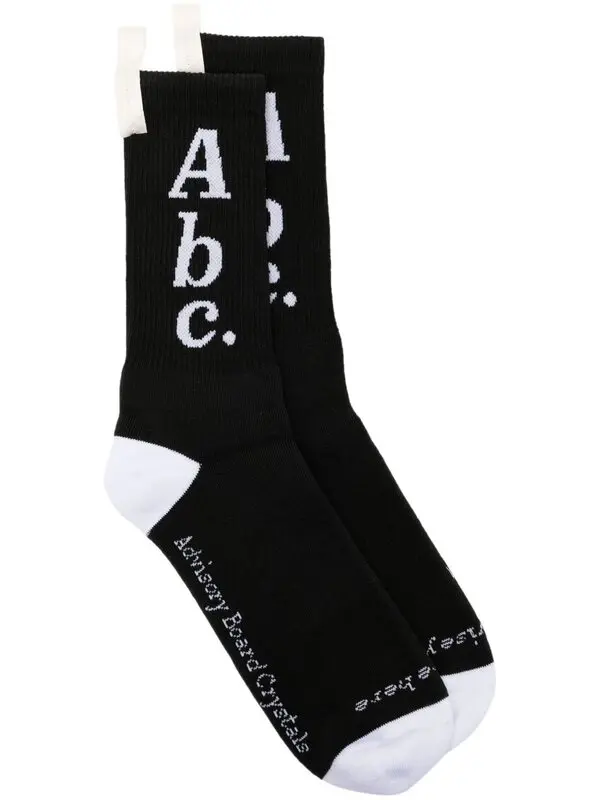 ADVISORY BOARD CRYSTALS Logo-print Cotton-blend Socks
