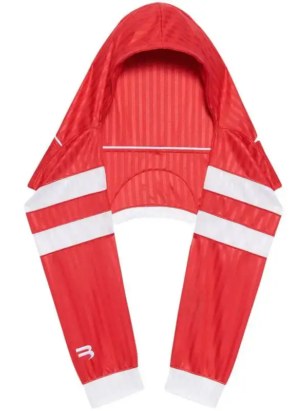 Balenciaga Soccer-Jersey Hood Scarf In Red - 30% Off | Editorialist