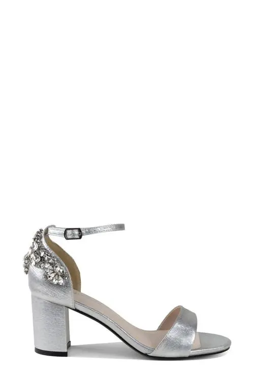 TOUCH UPS Olivia Ankle Strap Sandal - Silver
