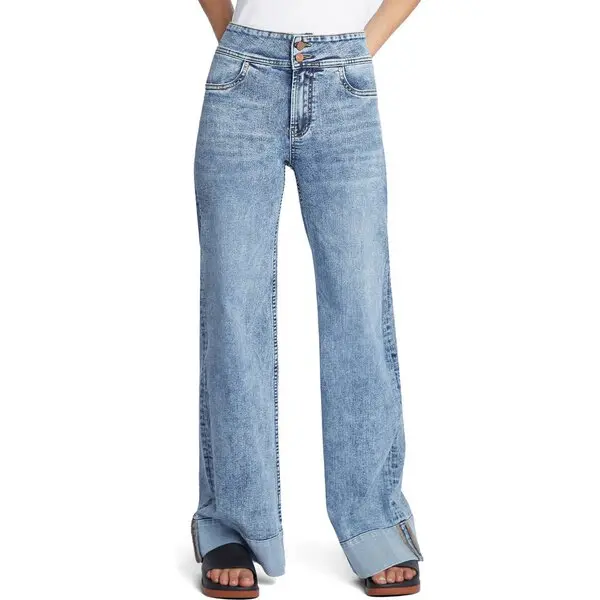 HINT OF BLU Mighty High Waist Wide Leg Jeans - West Village