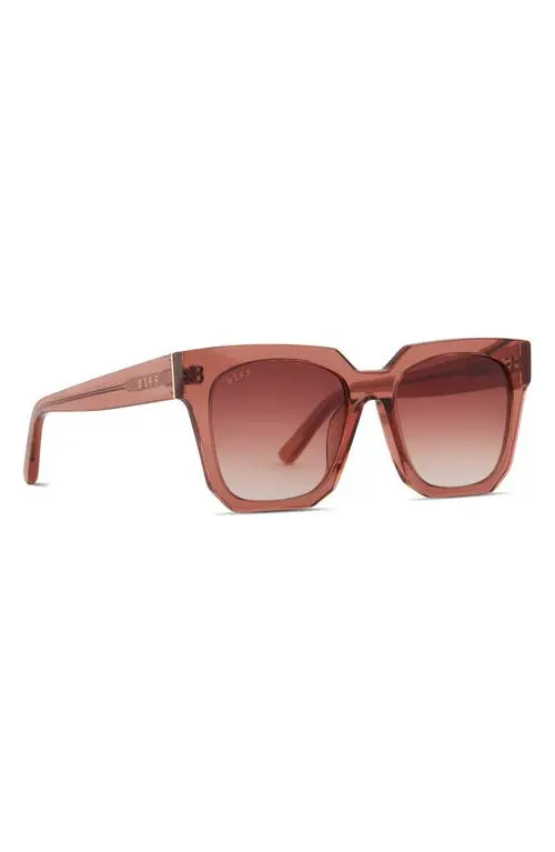 Ariana 54mm Brown Gradient Polarized Square Sunglasses DIFF Ariana 54Mm Gradient Square Sunglasses in Brown | Lyst main image 3