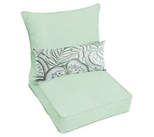 SORRA HOME 23x25x5 Sunbrella Deep Seating Set W Sensibilit Y Spring Lumbar