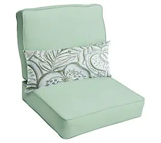 SORRA HOME 23.5x23 Sunbrella Deep Seating Set W Sensibilit Y Spring Lumbar
