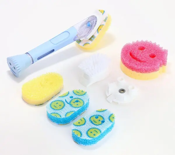 SCRUB DADDY 9pc Soap Wand W/interchangeable Cleaning Heads