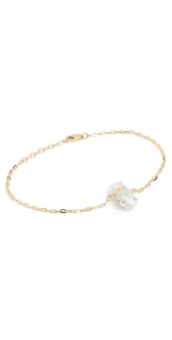 Jia Jia Crystal Quartz Gold Chain Bracelet
