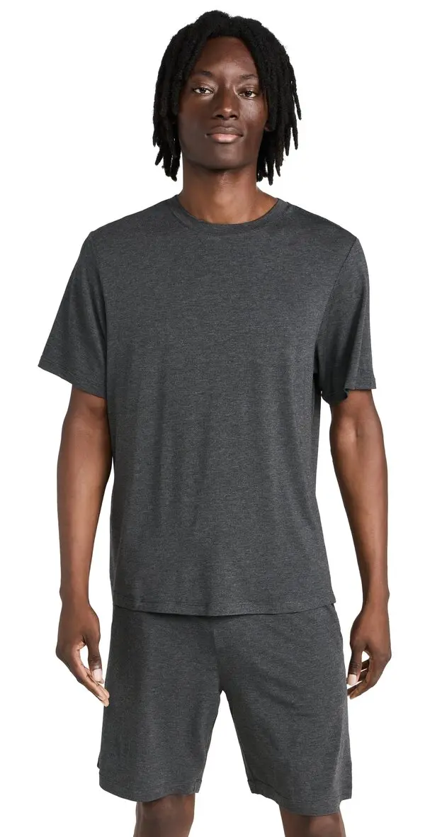 Eberjey Henry Modal Short Pj Set - Charcoal Heather