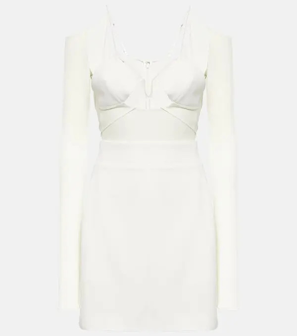 NENSI DOJAKA Bridal Cutout Mini Dress