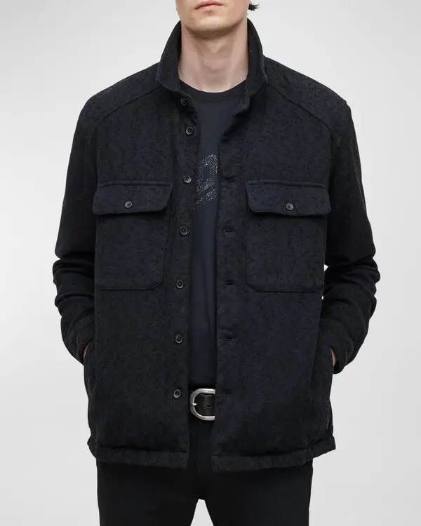 John Varvatos Tucker Two-tone Textured Shirt
