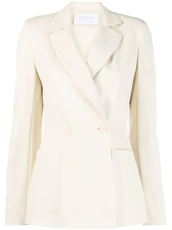 Harris Wharf London Double-breasted Blazer - Neutrals