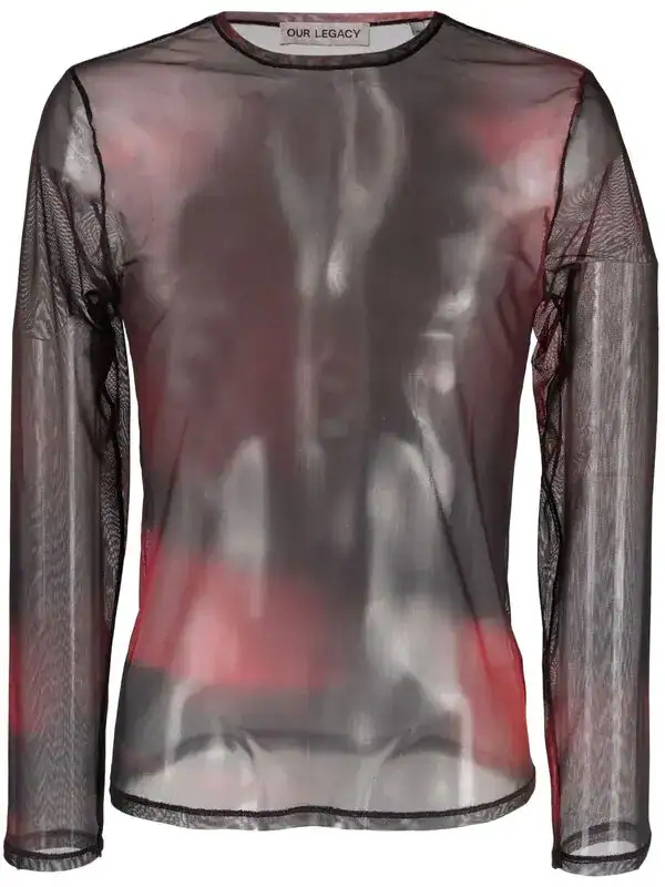 Our Legacy Mesh Long-Sleeve T-Shirt In Black - 48% Off | Editorialist