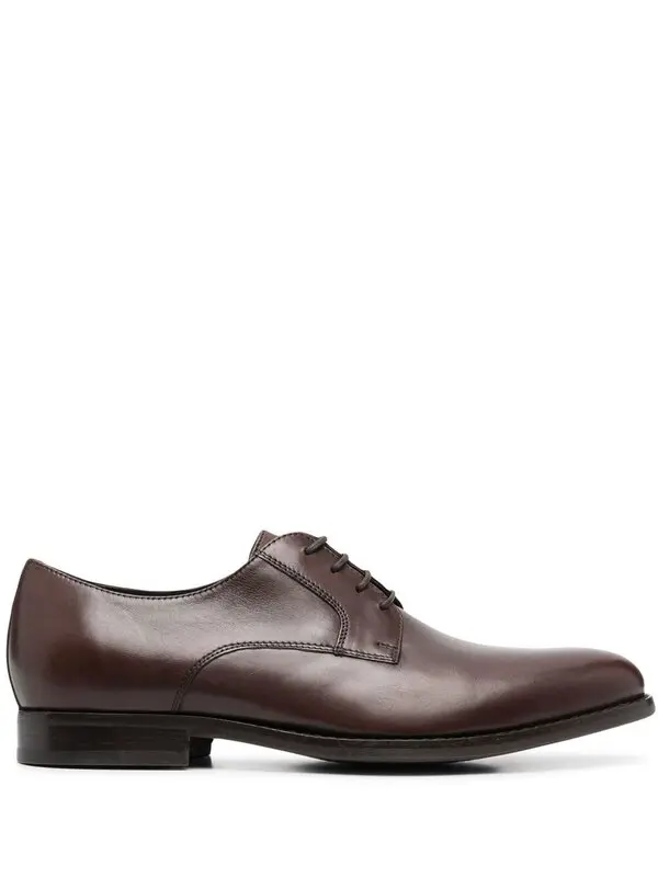Geox Hampstead Lace-up Derby Shoes - Brown