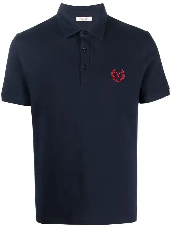 navy polo valentino polo t shirt