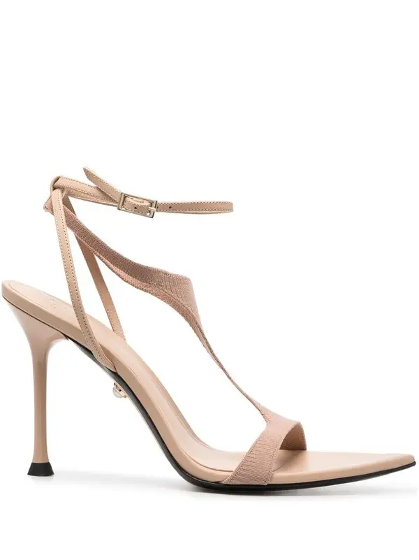 ALEVI MILANO Jackie T-bar Sandals - Neutrals