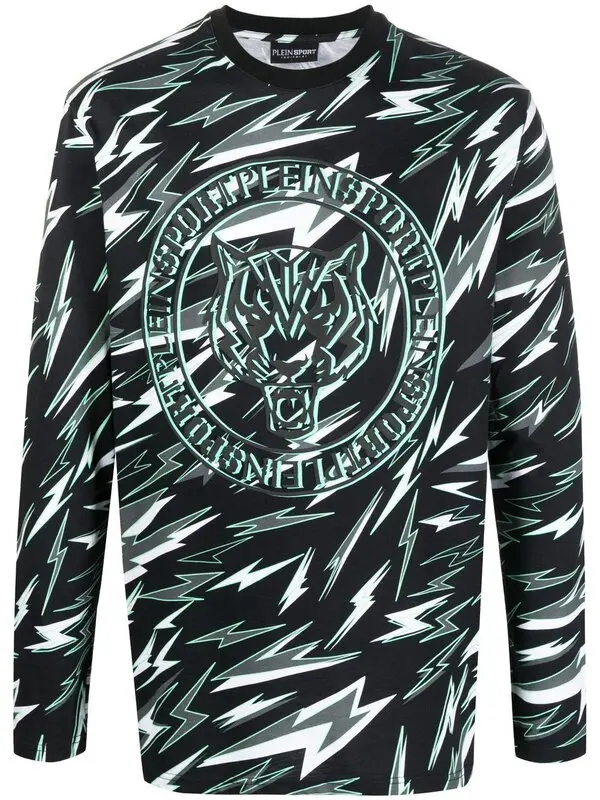 PLEIN SPORT Lightning Print T-shirt