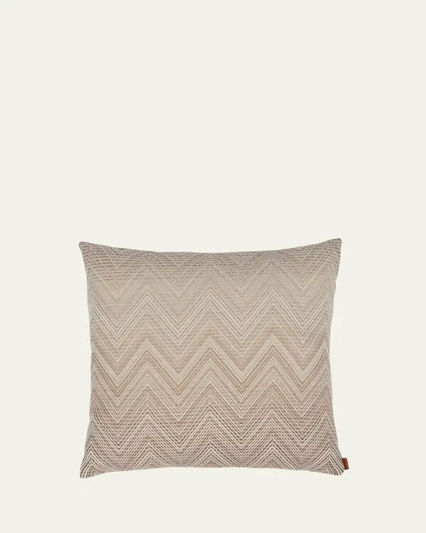 Missoni Timmy Merino Wool Ombre Chevron Cushion - Beigebianco